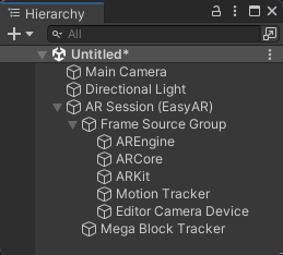 从零创建可运行的工程 — EasyAR Mega 文档